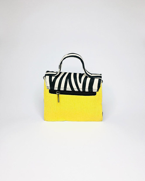 ZULU Zebra Printed Jute Mini-Bag - Jute Smart - Jute hand bags and ...