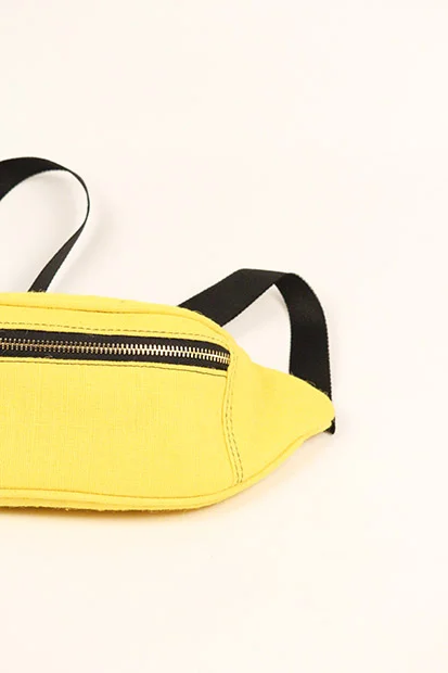 JAUNE - Yellow Jute Cotton Fanny Pack Unisex - Jute Smart - Jute hand ...
